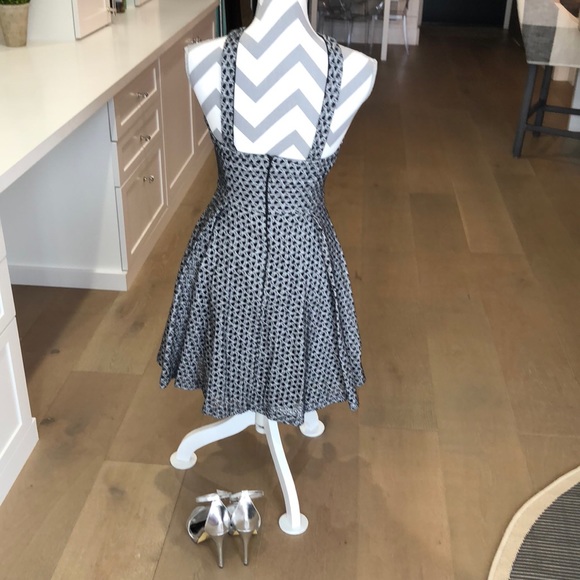 French Connection | Dresses | Black Silver French Connection Halter ...